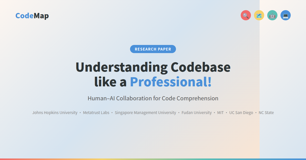 CodeMap: Understanding Codebase like a Professional! Human–AI ...